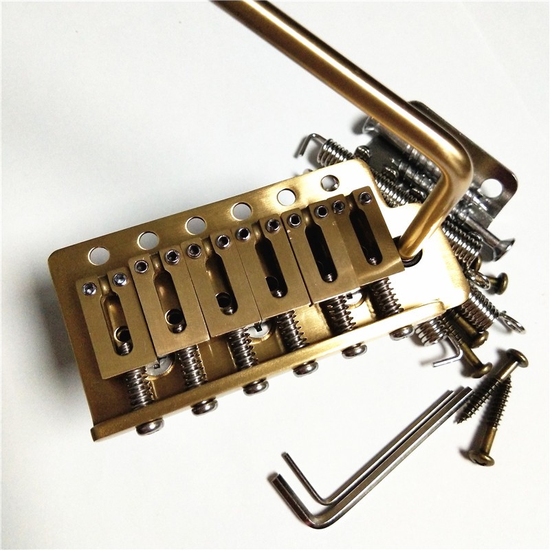 Brass 6 Strings Electric Guitar Single Wave Bridge With Tremolo Bar BG1005 SD599 | Shopee ...