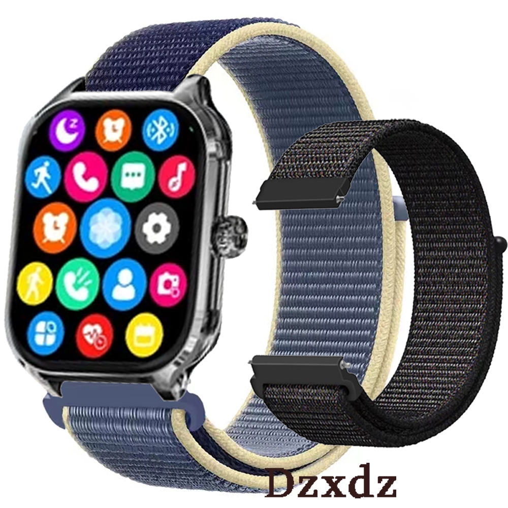 H9 Smart watch Strap Nylon Loop Band For H9 Pro Max Smart watch Screen ...