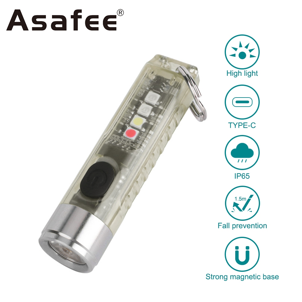 Asafee S11 Mini Super Bright Flashlight 600LM IP65 Waterproof ...