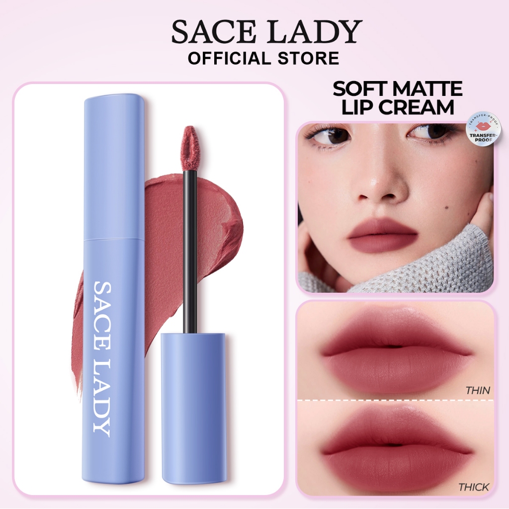SACE LADY Lip Cream Matte Long Lasting Liquid Lip tint Waterproof ...