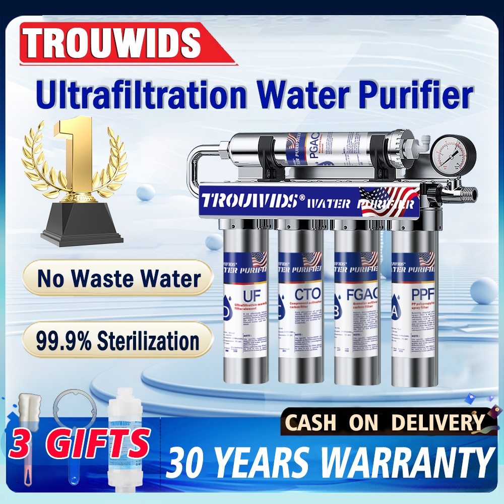 TROUWIDS 5 Stages Water Filter Ultrafiltration Water Purifier For ...