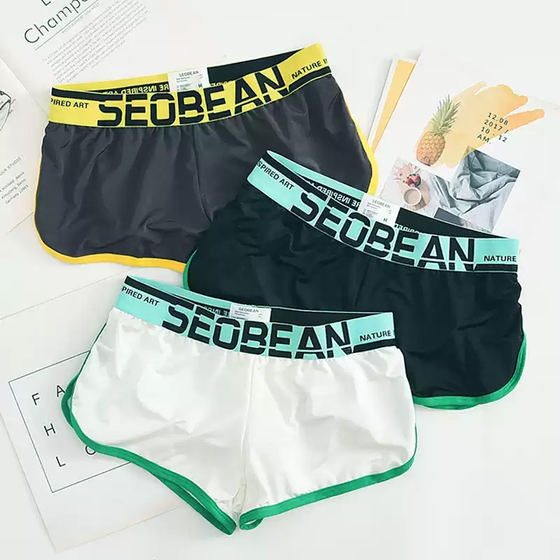 SEOBEAN Men's Pajamas Sleep Bottoms Sexy Underwear Shorts Boxers Soft ...