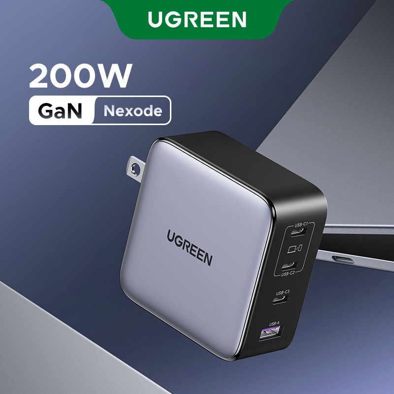 UGREEN 200W GaN Charger 4 Ports Travel 140W PD3.1 Fast Charging For ...
