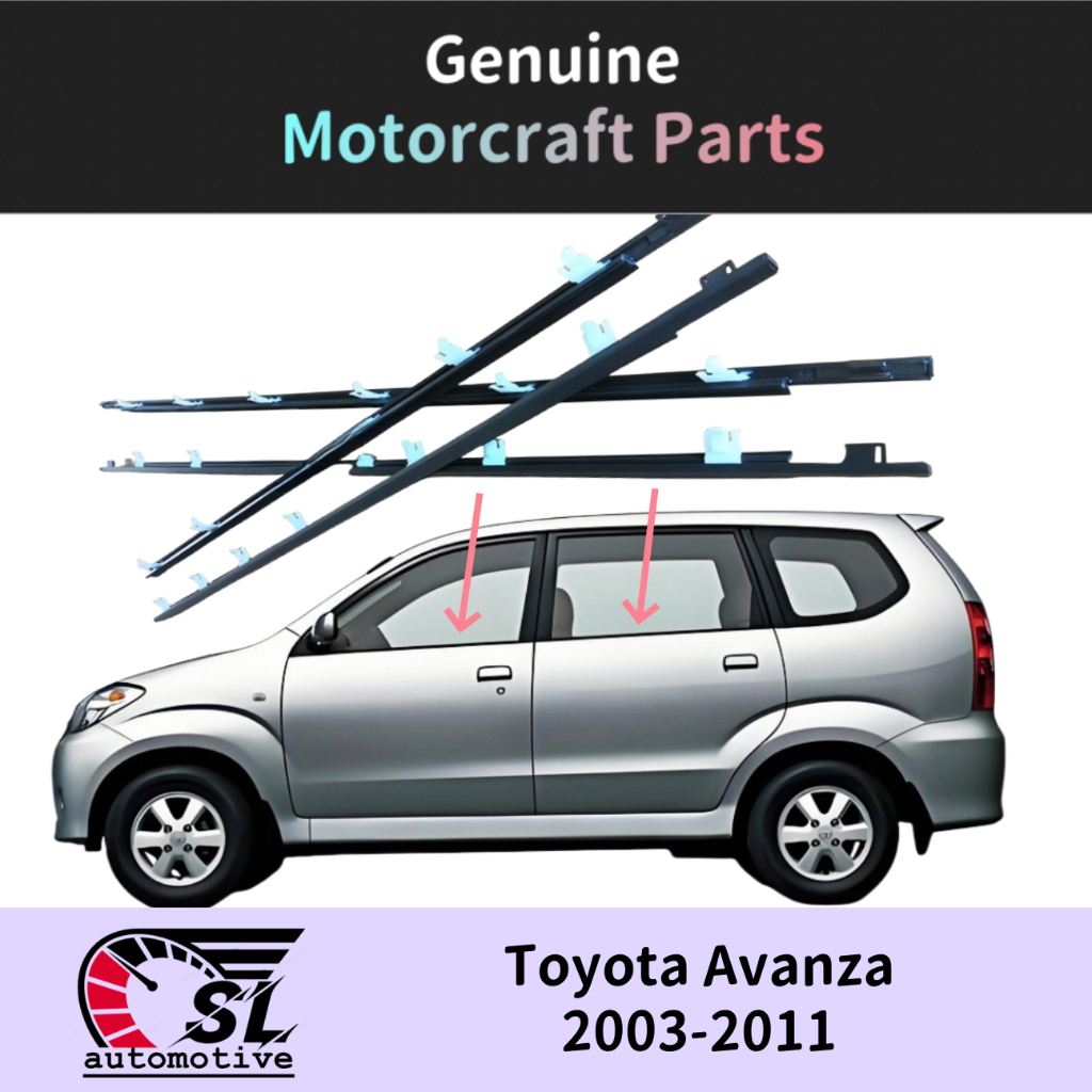 4pcs（black）For Toyota Avanza 2003 - 2011 Weatherstrip Window Seal , Car ...
