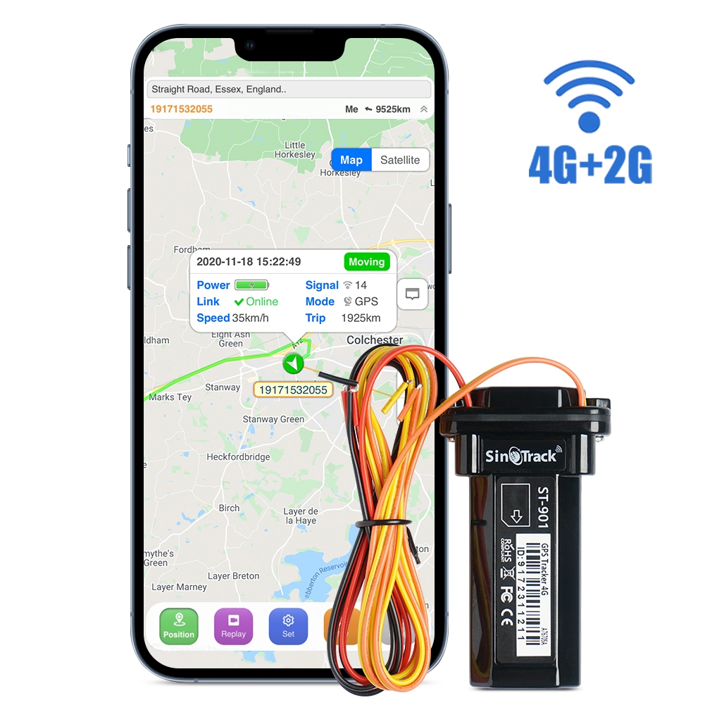 Newest 2G+4G GPS Tracker ST-901L for Car vehicle Mini Waterproof Device ...