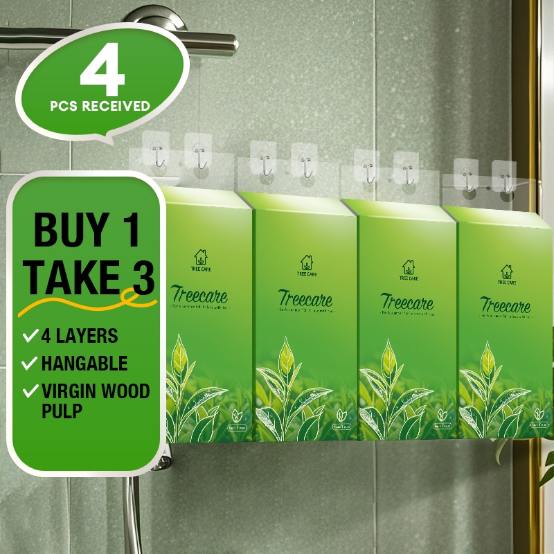 Tree care tissues Buy 1 take 3 Wall-Mounted M Size hang Paper 4 layers ...