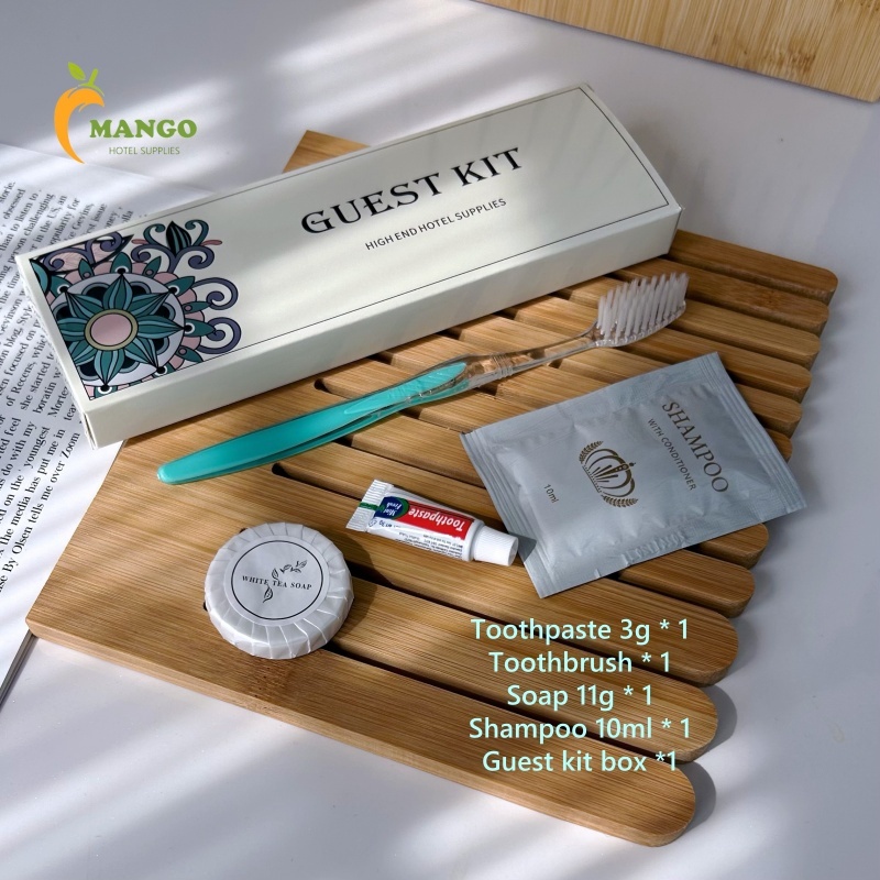 50/100SETS Travel kit Guest kit for single room 5-in-1 hotel guest kit ...