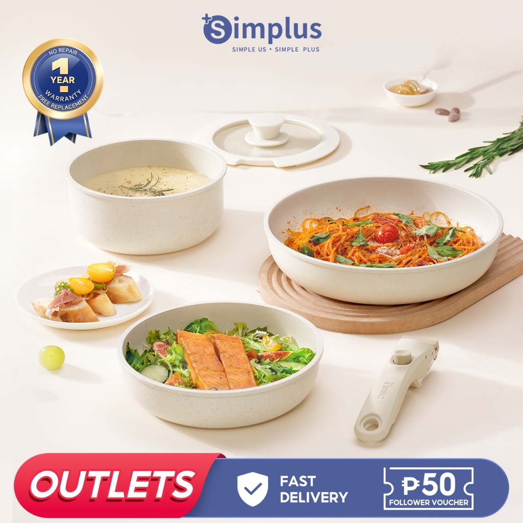 Simplus Detachable-Handle Cookware Set Pans and Pot Non Sticking ...