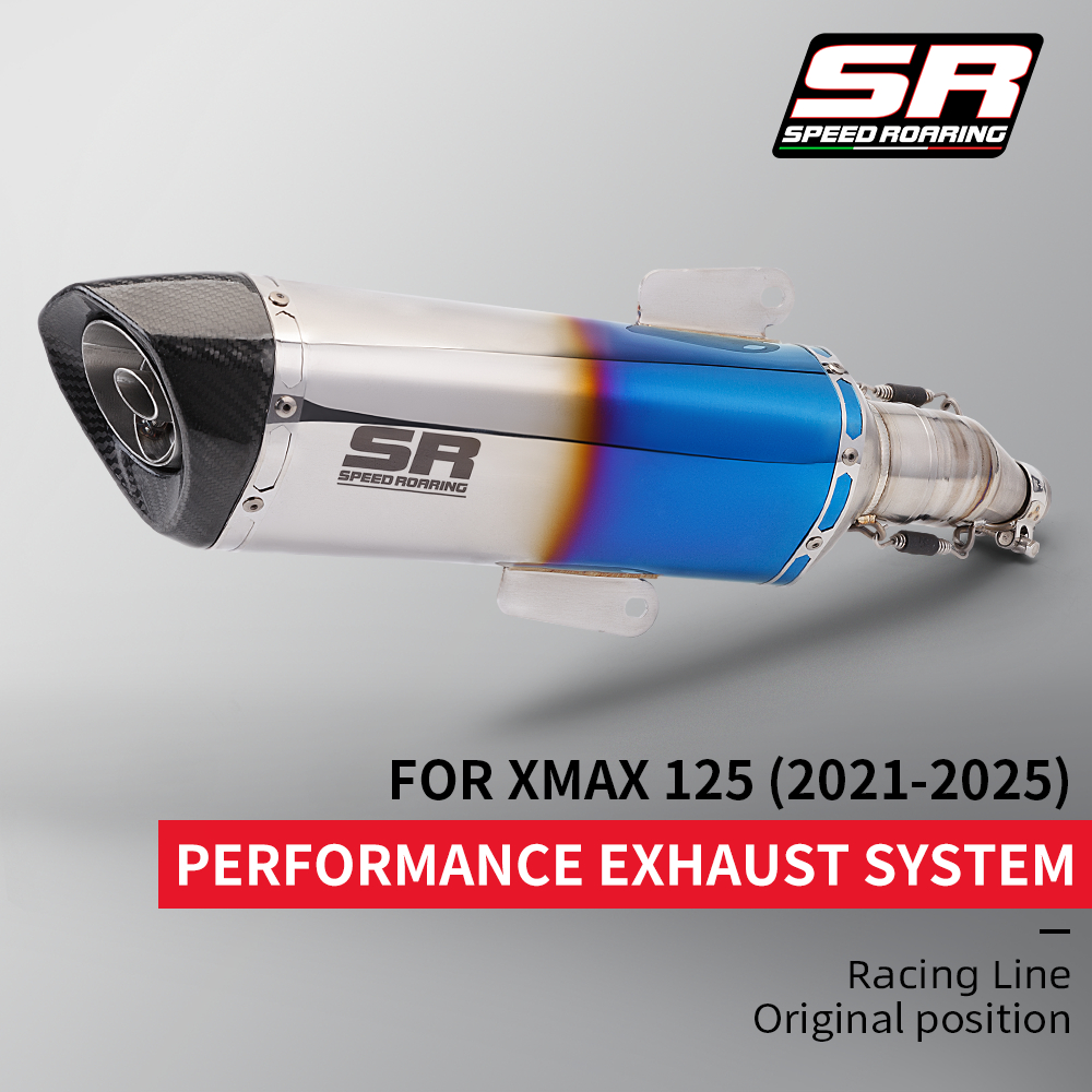 Slip On For Xmax 125 X MAX125 2021 2022 Full Systems Motorcycle Exhaust ...