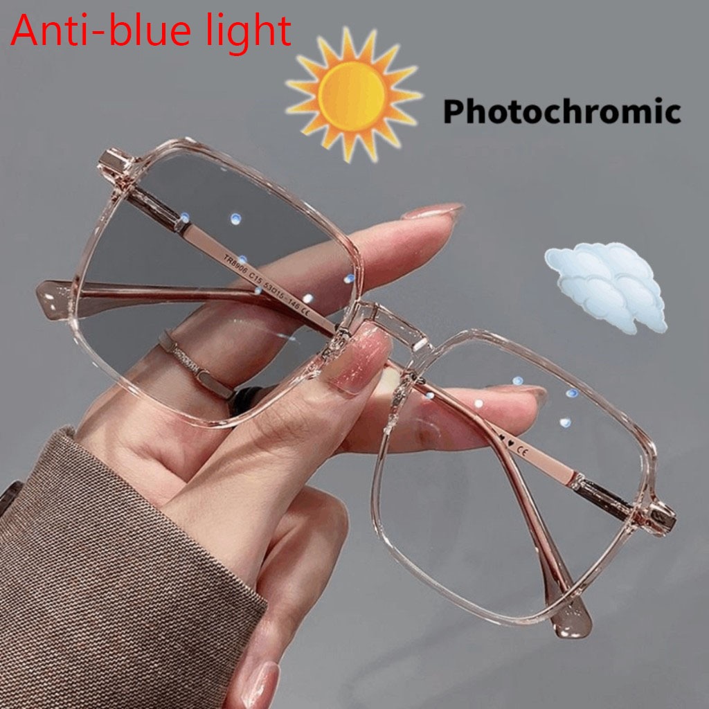 Photochromic Anti Radiation Glasses New Metal Eyeglass Eyeglasses for ...