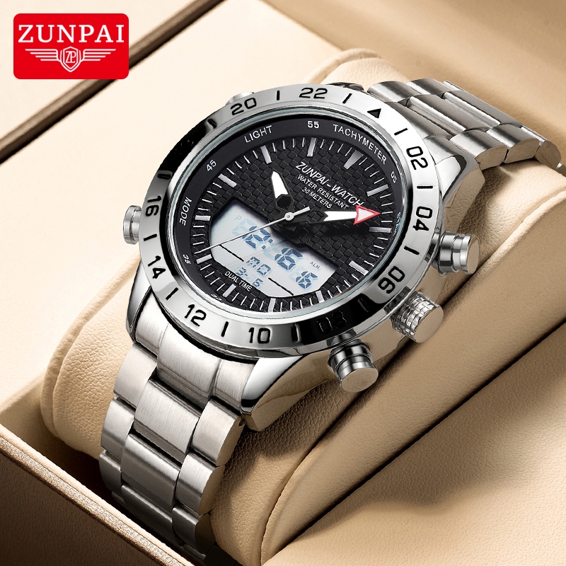 ZUNPAI Watch for Men Original Waterproof Stainless Steel Strap ...
