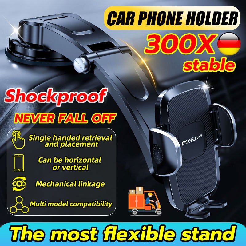 360° Rotatable Car Phone Holder For Dashboard And Windshield Suction ...