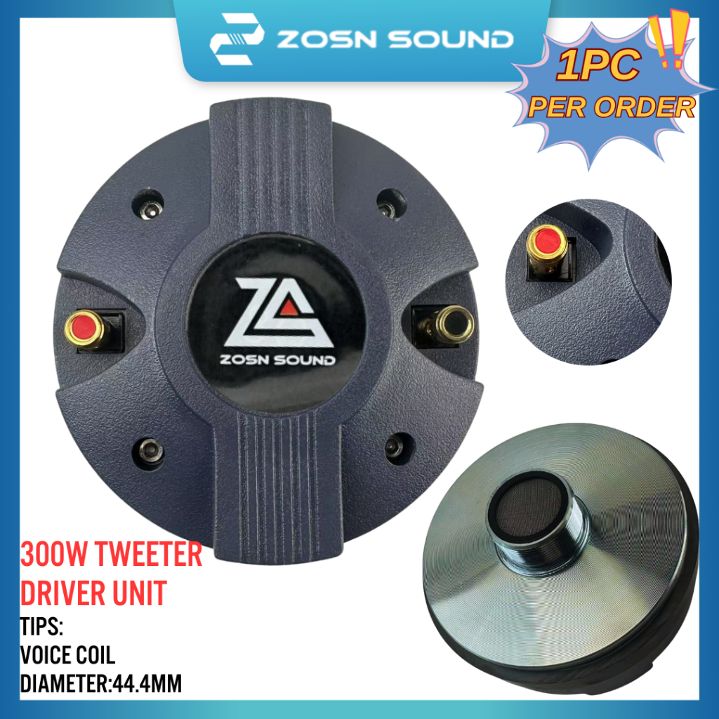 [ZS]300W Compression Driver Unit 44.4mm Voice Coil Tweeter Heavy Duty ...