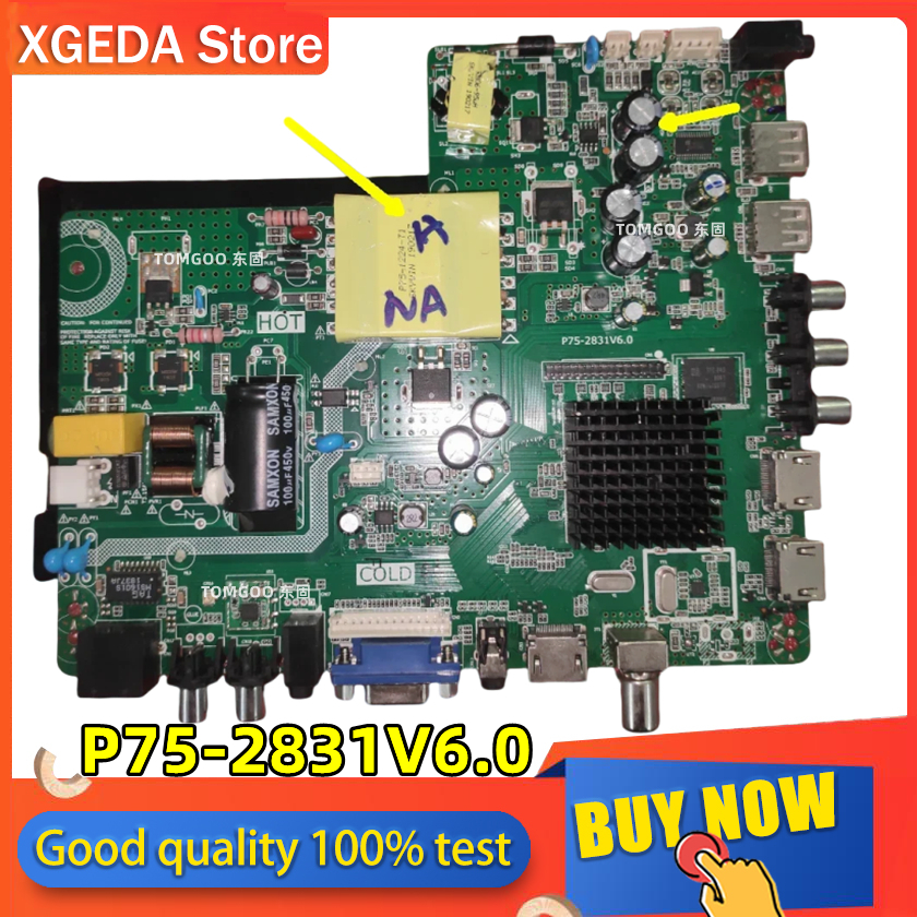p75-2831v6.0 Three-in-one LCD TV motherboard 75w 82v or 66v | Shopee ...