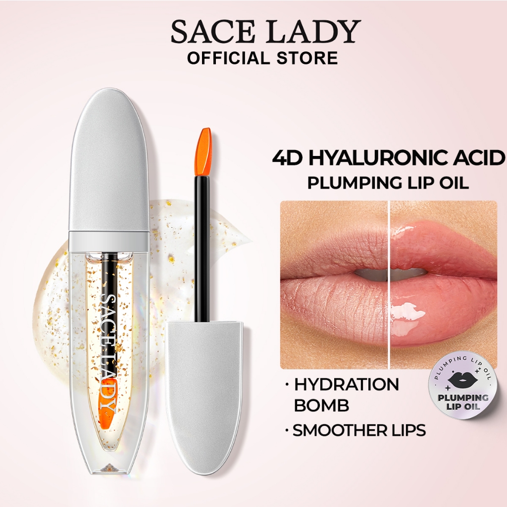 SACE LADY Lip Treatment Oil Hydration Bomb Tinted Lip Oil Non-Stick Cup ...