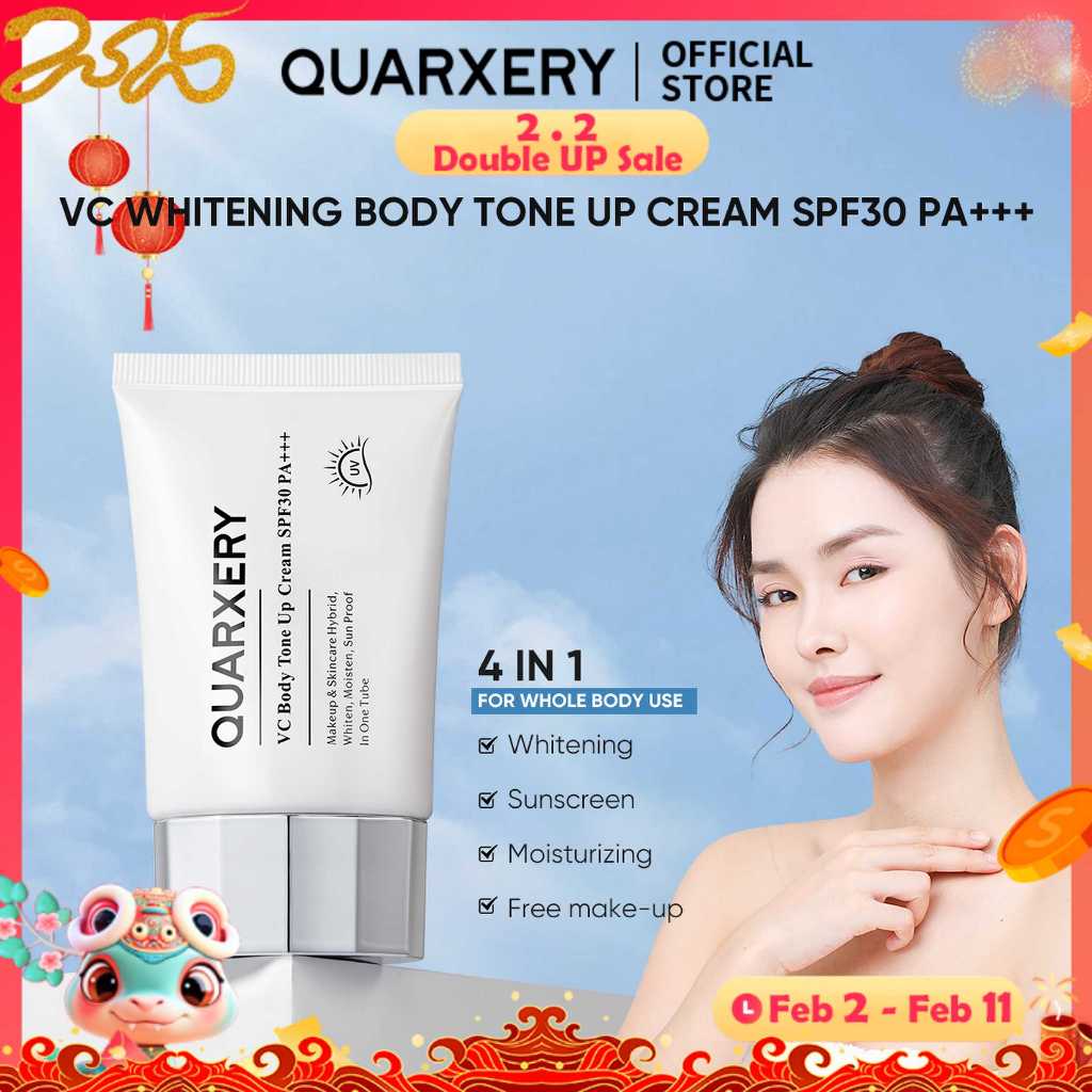 Quarxery 4 in 1 Tone Up Cream with SPF30 PA+++ 50g Niacinamide ...