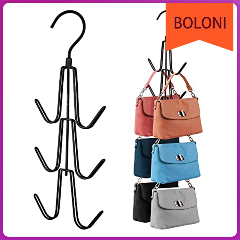 Purse Hanger Organizer for Closet Metal Handbag Storage Hook Backpack ...