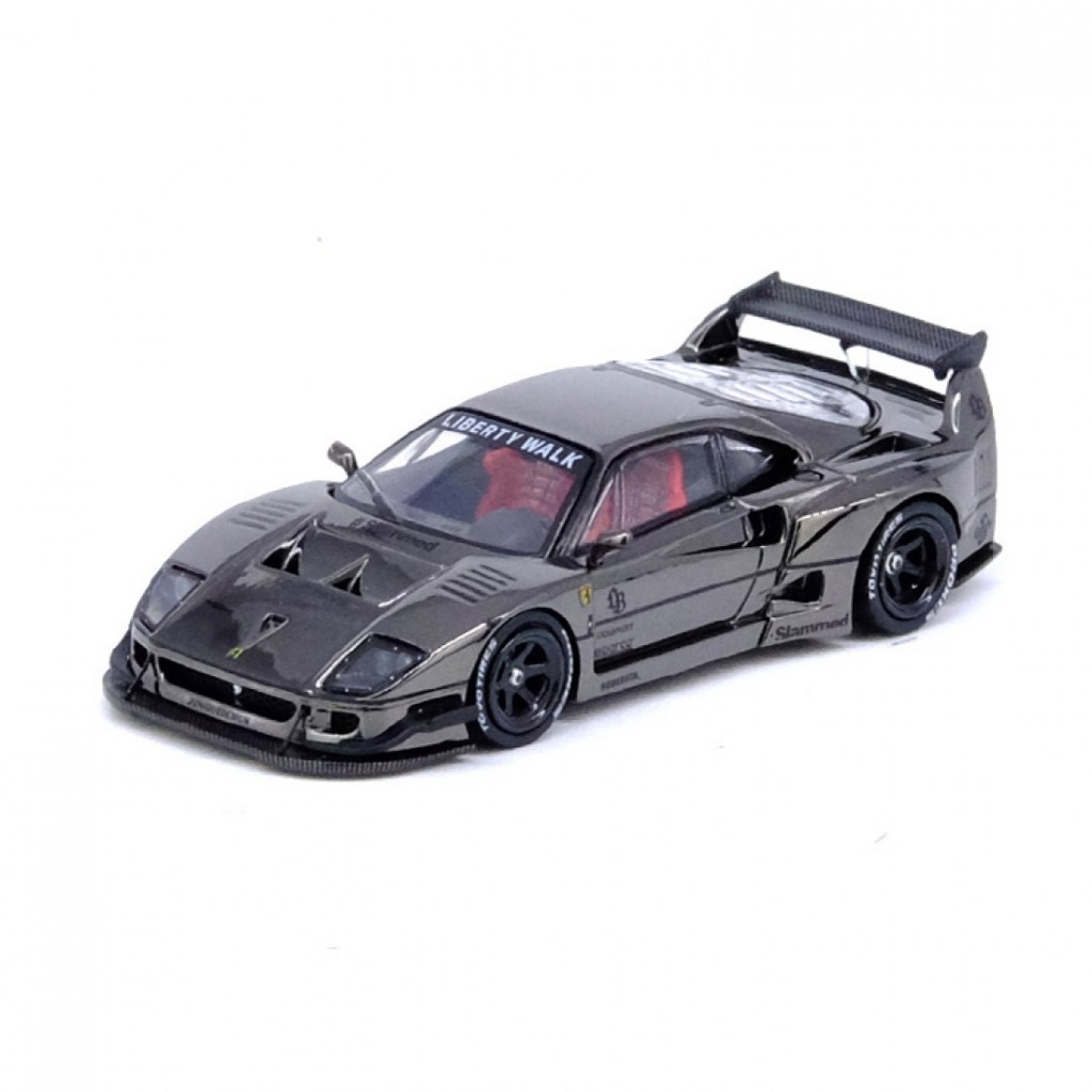 Inno64 IN64-LBWKF40-CHB 1/64 LBWK Ferrari F40 Chrome Black Diecast ...
