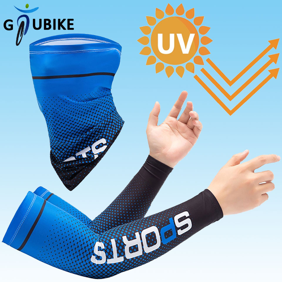 GTUBIKE Ice Sleeve Face Mask Set Outdoor Riding Driving Running Fishing ...