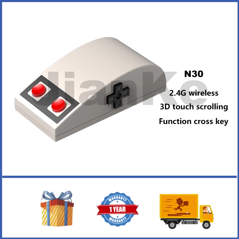 8Bitdo N30 2.4G Wireless Mouse Function Cross Key 3D Touch Scroll NES ...
