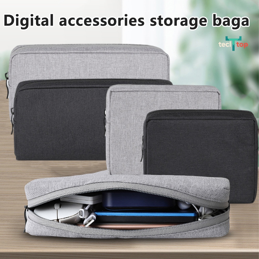 Cable Organizer Bag Travel Data Cable Multifunctional Waterproof Large ...