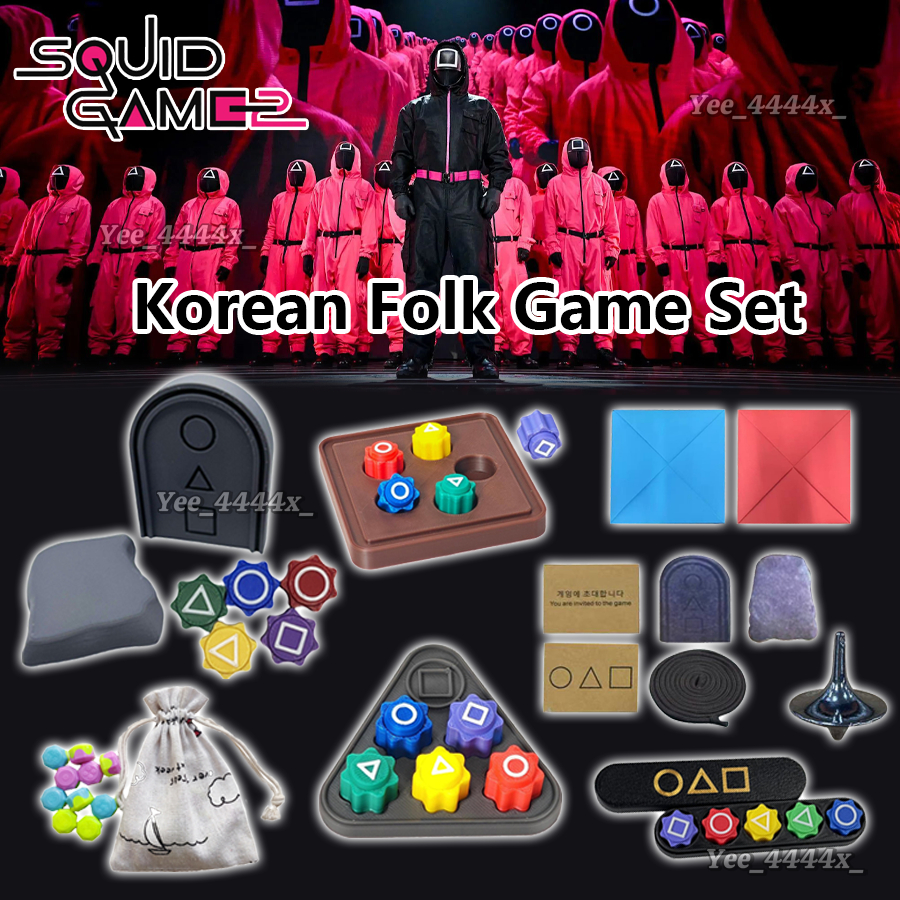 Korean Folk Game Set Korean Gonggi Jack Stone Catching Game Set | Squid ...