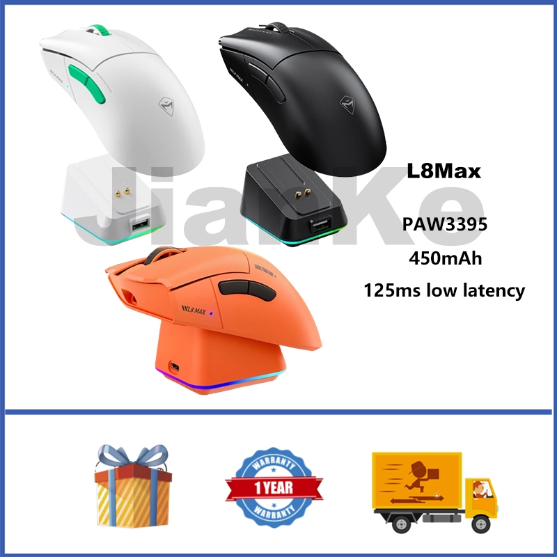 MACHENIKE L8MAX Star Flash Wireless Mouse PAW3395 Lightweight Three Mode Game Mouse | Shopee ...