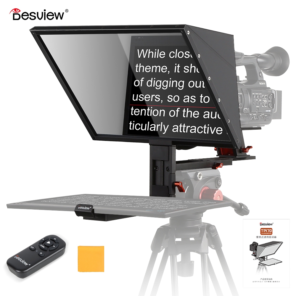 Desview TP170 Portable Teleprompter Universal for DSLR Camera Photo ...