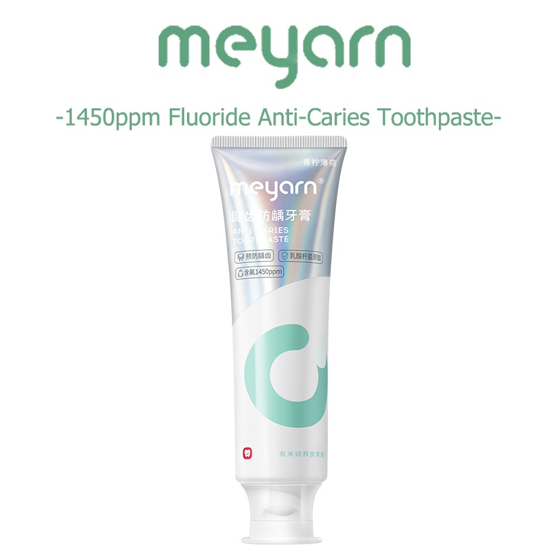 MEYARN 1450ppm Fluoride Anti-Cavity Toothpaste for Braces Prevention of ...
