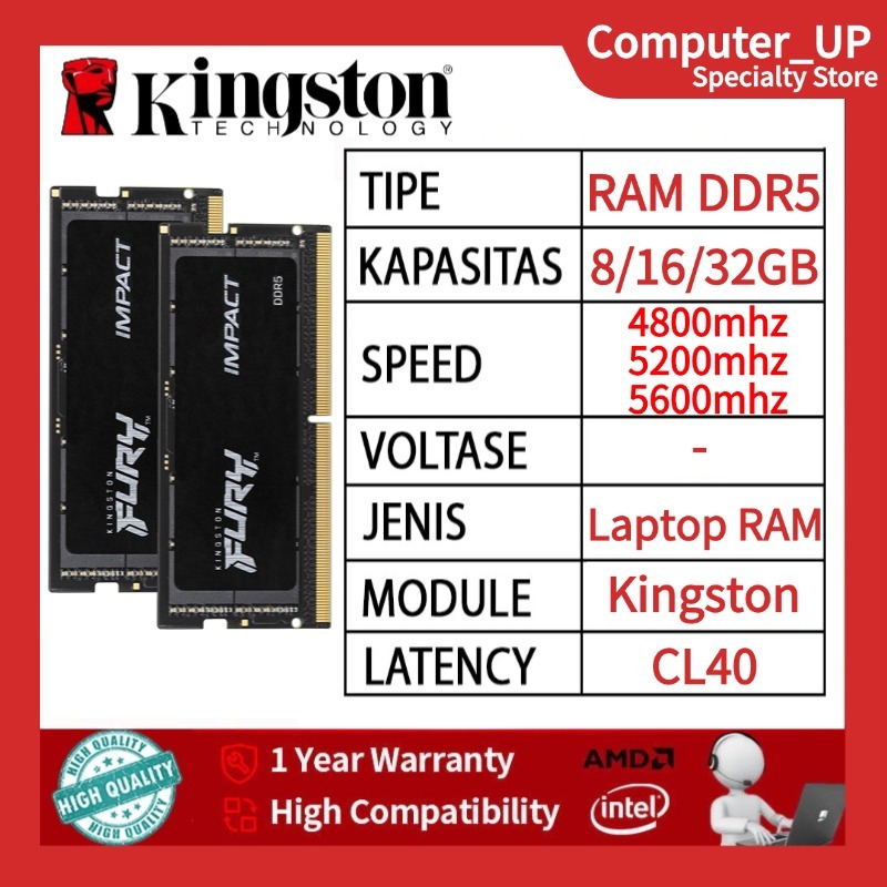 King-ston FURY DDR 5 RAM 8GB/16GB/32GB 4800MHZ/5200MHZ/5600MHZ DDR 5 ...