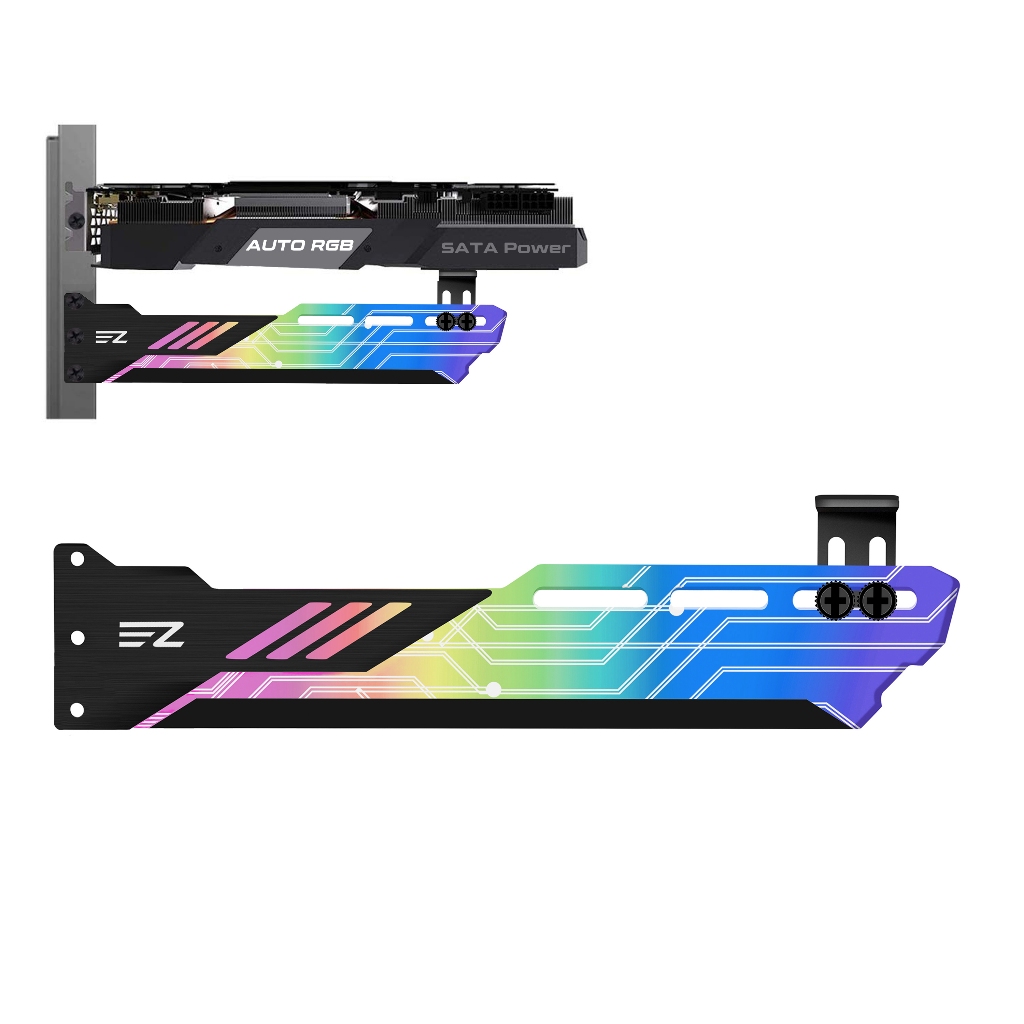 EZDIY-FAB RGB GPU Holder 5V 3-Pin Colorful RGB Graphics Card GPU ...
