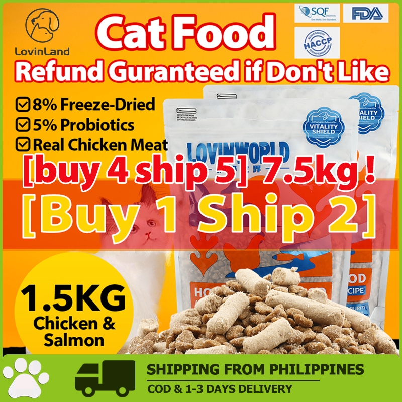 [buy 1 take 1 free] Lovinworld Cat Food High Protein Nutricare Dry Food ...