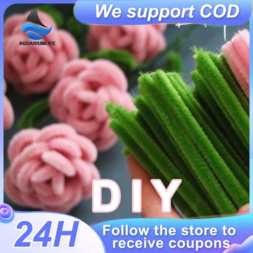 Chenille Twist Wire for DIY Color Material /100pcs Fuzzy Wire/Package ...