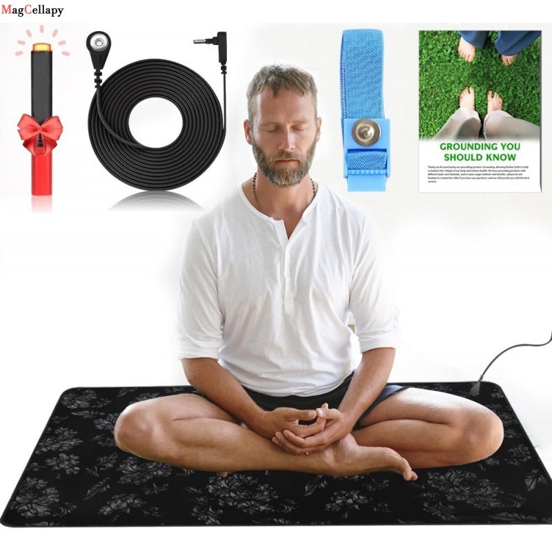 Grounding Mat for Sleeping, Upgraded Grounding Pad with Pattern Earth ...