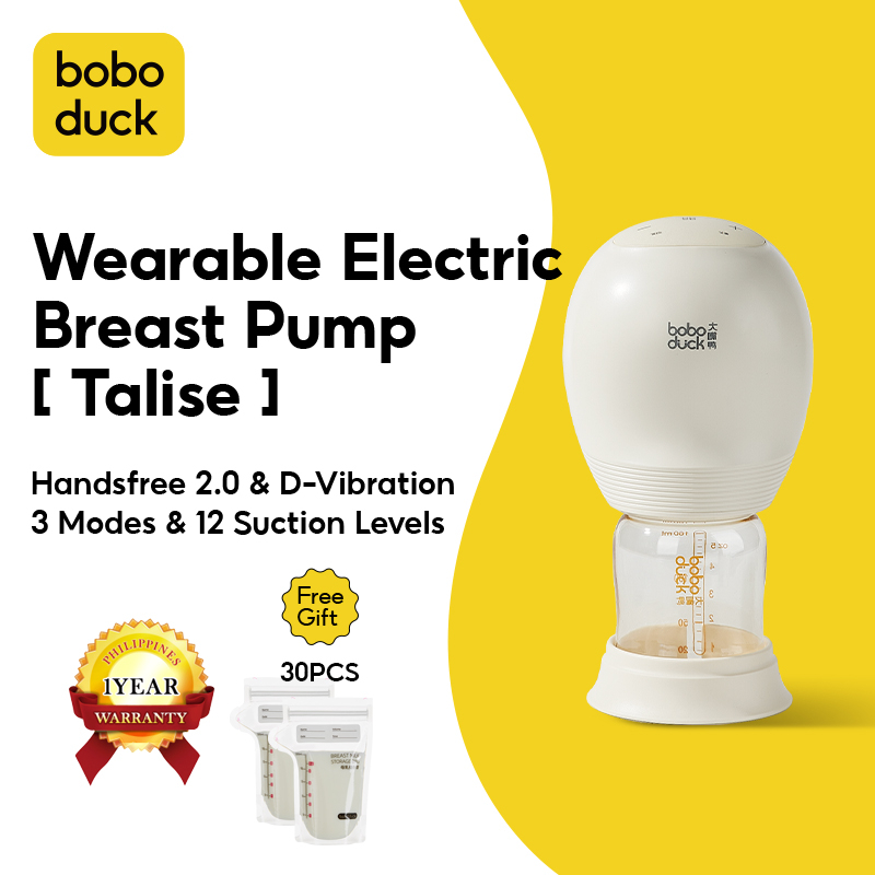 Boboduck Handsfree Electric Wireless Wearable Breast Pump Breastfeeding ...