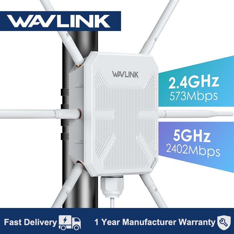 WAVLINK AX3000 Access Point Dual Band WiFi 6 Outdoor WiFi Long Range ...