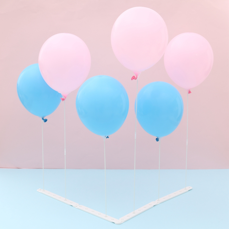 【Upgraded】 1set Plastic Balloon Stand Uneven Foldable Balloon Holder ...