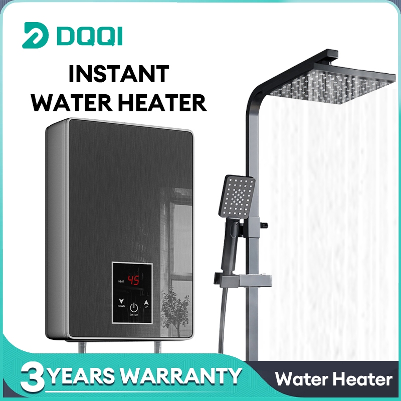 DQQI Water Heater Instant Water Heater Shower for Set Bathroom Shower ...