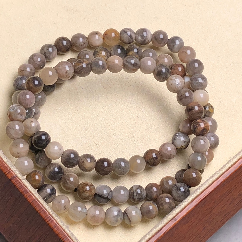 Natural Black Moonstone Bracelet 6mm- Moonlight Serenity | Shopee ...