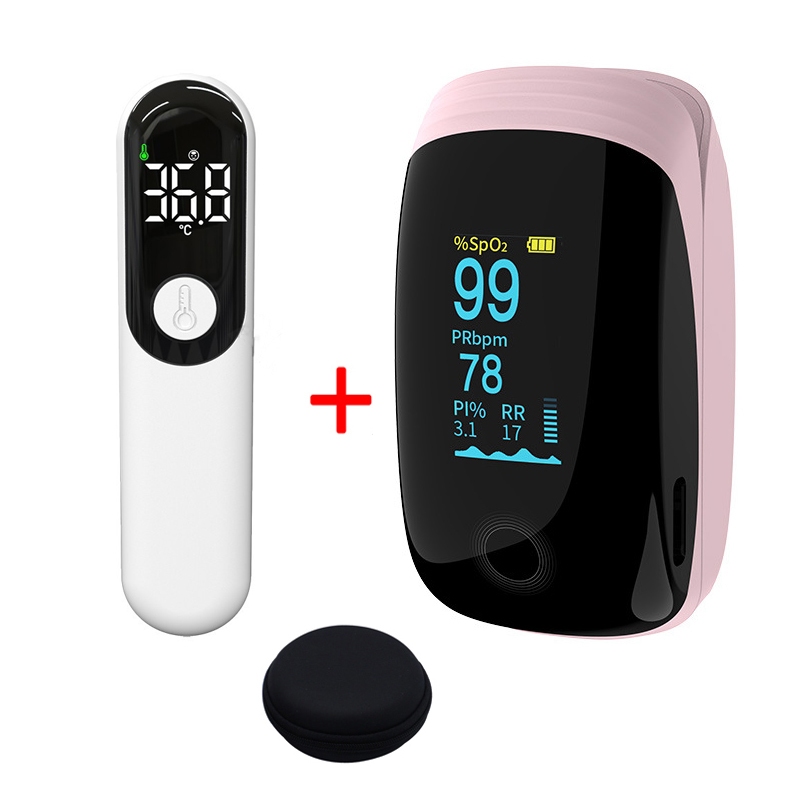 Rechargeable Finger Pulse Oximeter with Respiratory Rate, wireless ...