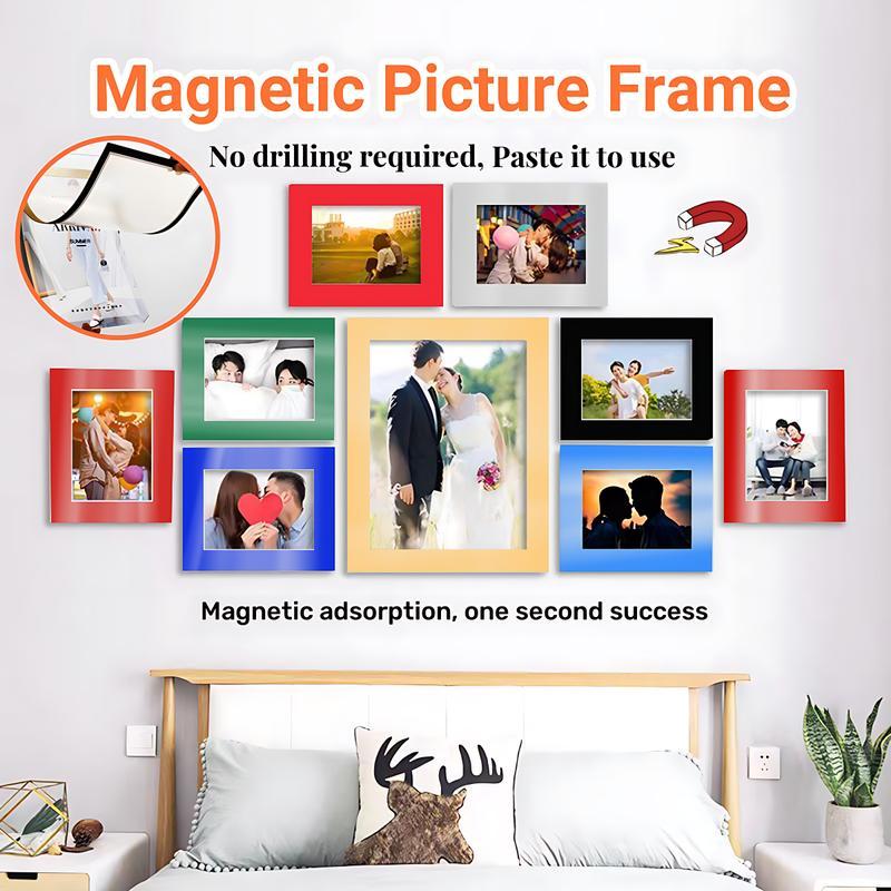 A4/A5/A6/A3 Magnetic Picture Frame Photo Certificate Framework Wall ...