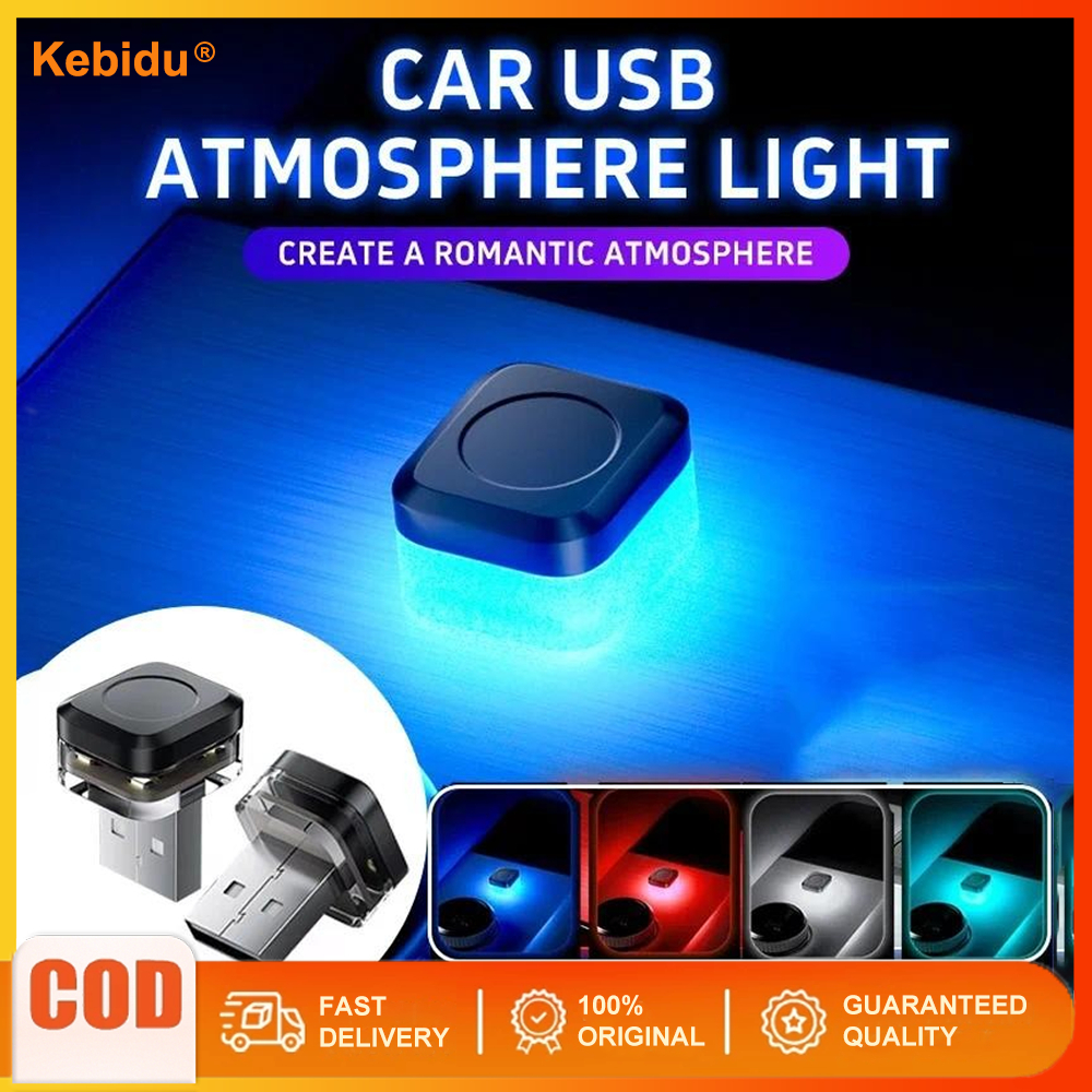 USB Car Interior Ambient Atmosphere Light LED Signal Lights Auto ...
