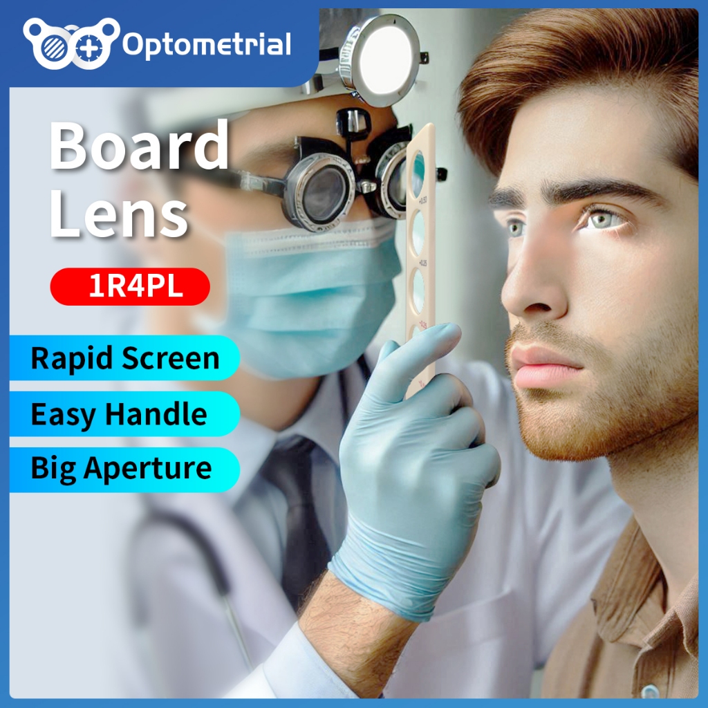 Optometric Retinoscopy Rack Set 1 Pad 4 Diopters Optical Lens Set ...