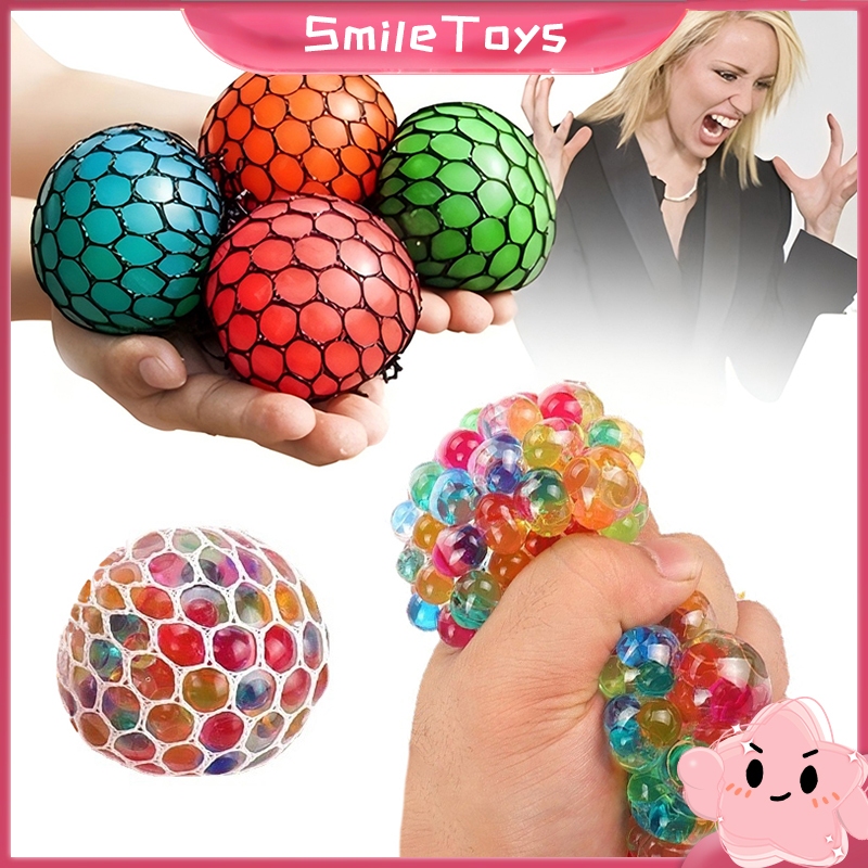 SmileToys Grape Squeeze Ball Toys Mesh Ball Stress Reliever Toys Pop It ...