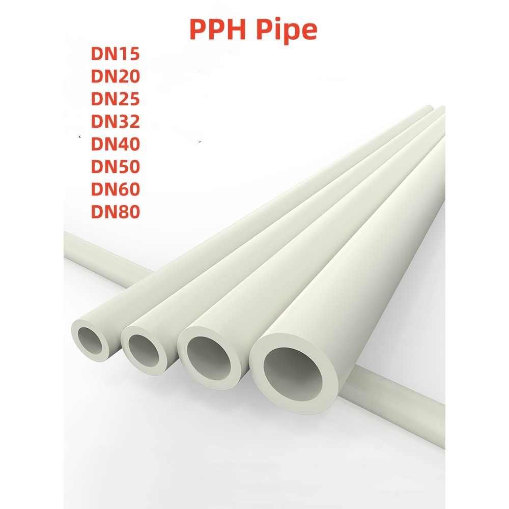 PPH Pipe Chemical Industry Hot Melt PPR Pipe Water Supply and Drainage Pipe Hard Pipe DN15-100mm ...