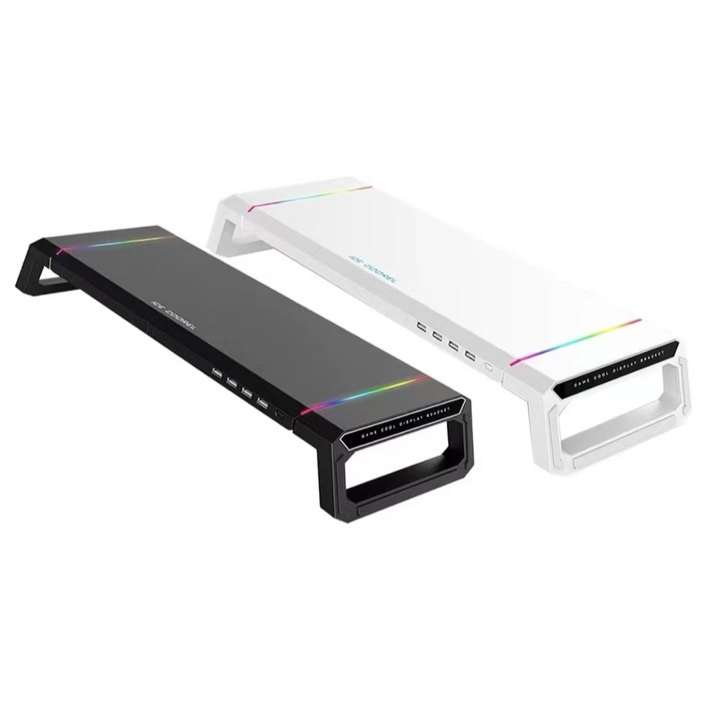 Gigaware Ice Coorel T1 RGB Desktop Monitor Riser Multifunction Foldable ...