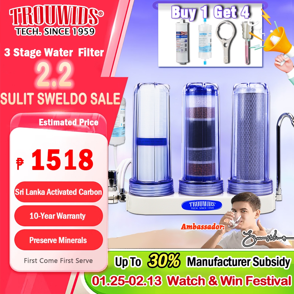 TROUWIDS Alkaline Water Filter Water Purifier Food Grade Water Purifier ...