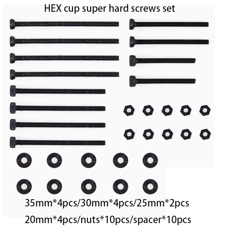 M2 hex 12.9 superhard scres set for mini 4wd car | Shopee Philippines