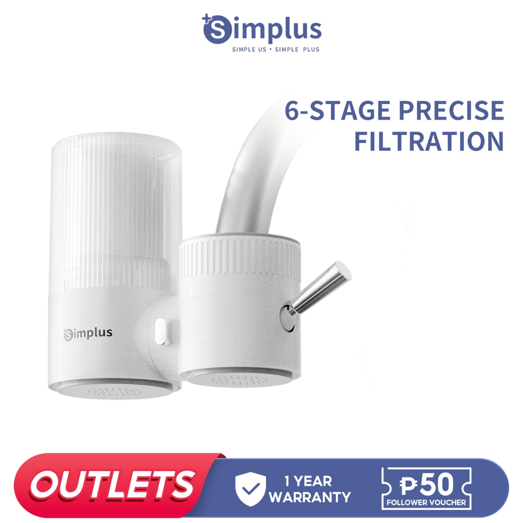 Simplus Water Purifier Tap Water Purifier 6-Stage Filtration 0.01µm Ultrafiltration Filter ...
