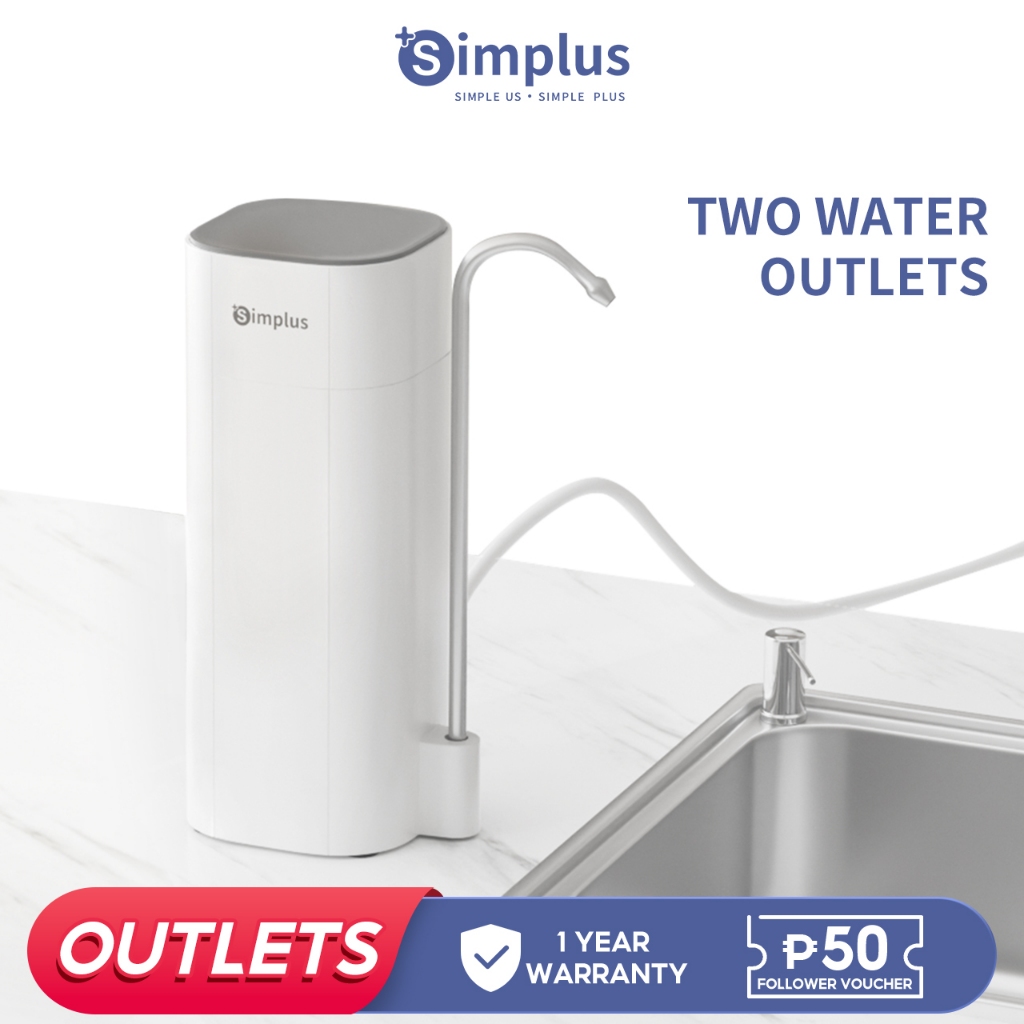 Simplus Ultrafiltration Water Purifier 3-Stage Water Filtration Compatible With Various Faucets ...